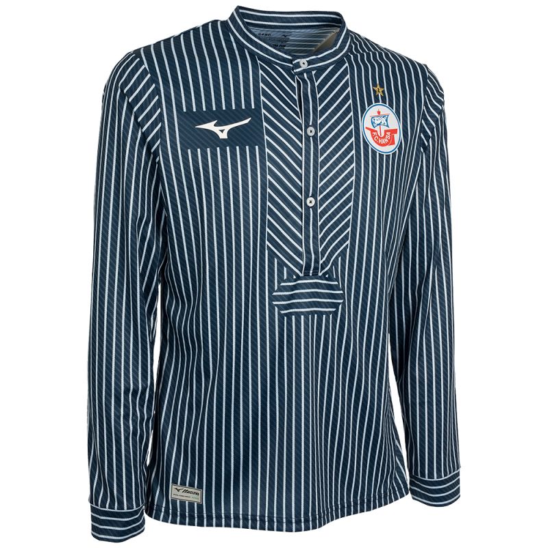 MIZUNO Sondertrikot Fischerhemd navy | M | 225060-M
